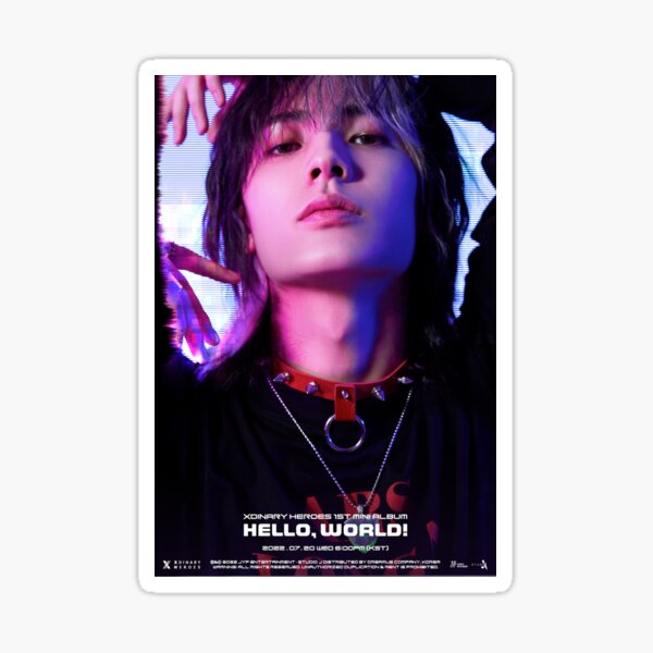 "Xdinary Heroes Jooyeon- Hello, World!" Sticker for Sale by ...