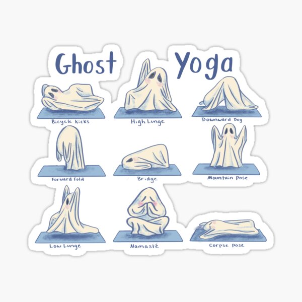 "Ghost Yoga, Full workout" Sticker for Sale by DanielleSeay56 | Redbubble