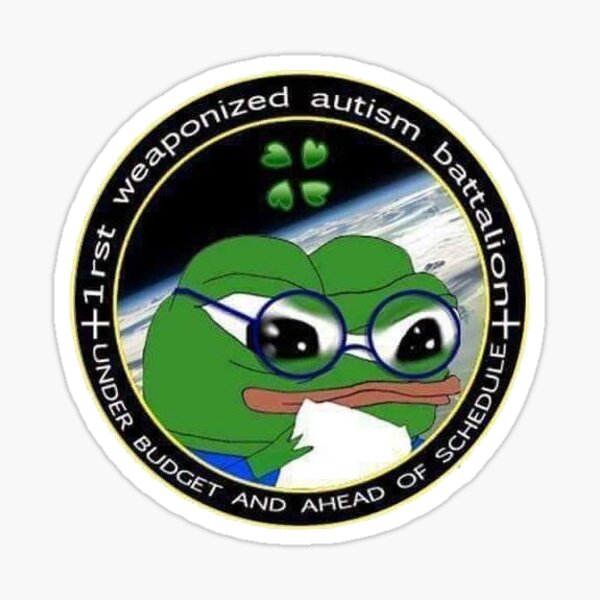 "Apu weaponized autism badge" Sticker for Sale by PretentiousD | Redbubble