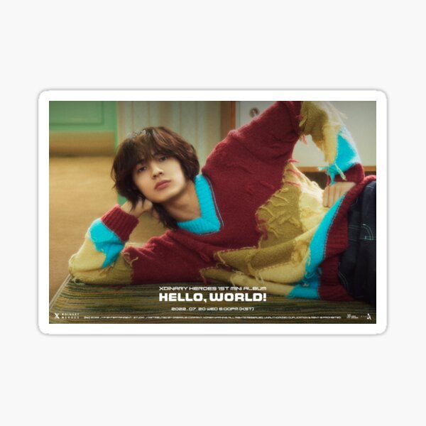 "Xdinary Heroes Jooyeon- Hello, World!" Sticker for Sale by ...