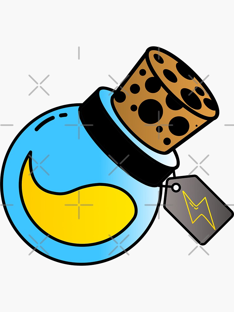 "Lightning Flask" Sticker for Sale by Shardshatter | Redbubble
