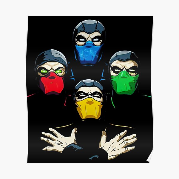 "Mortal Kombat The Four Legendary Ninjas" Poster for Sale by ...