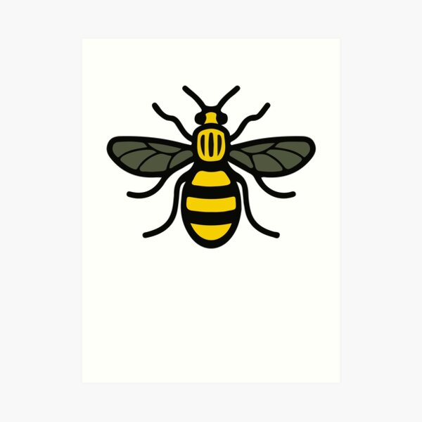 Manchester Bee Art Prints | Redbubble