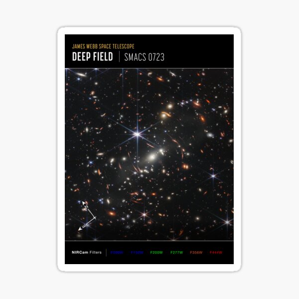 Pegatina «Galaxy Cluster SMACS 0723. Primer campo profundo capturado ...