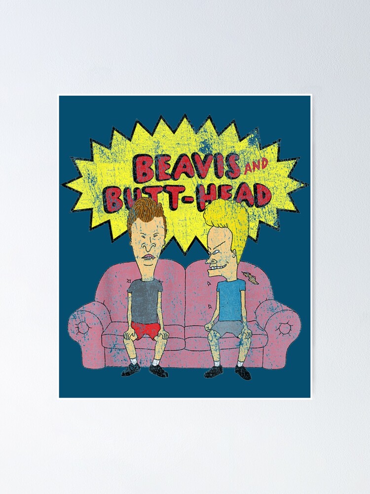 "Beavis and Butthead Distressed Couch Logo Graphic Nachos On The Couch ...