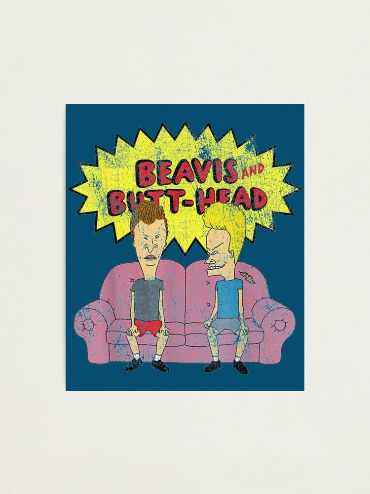 "Beavis and Butthead Distressed Couch Logo Graphic Nachos On The Couch ...