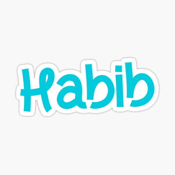 "Habib, Funny Cool Best color art" Sticker for Sale by artdragongift ...