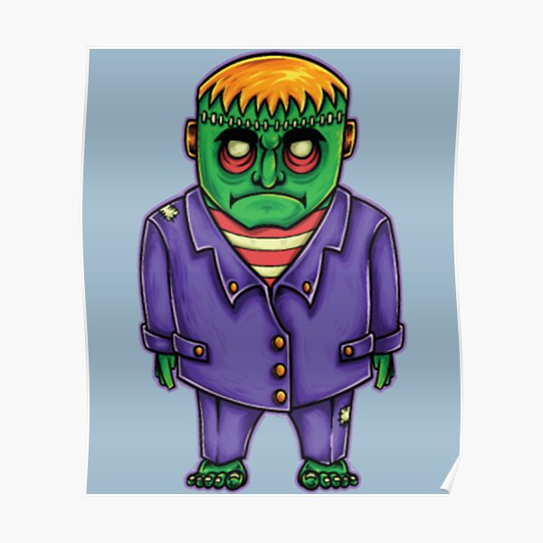 "Hideous Person Terrifying Horror Halloween Frankenstein Monster Creepy ...