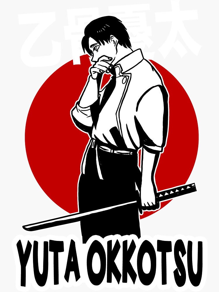 "Yuta Okkotsu Blood Moon" Sticker for Sale by funtch | Redbubble