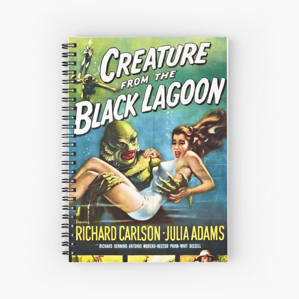 "Creature from the Black Lagoon" Spiral Notebook by robertpartridge ...