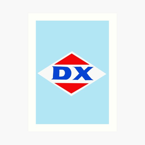 "DX Gas Station Logo" Art Print for Sale by sophaesthetic | Redbubble