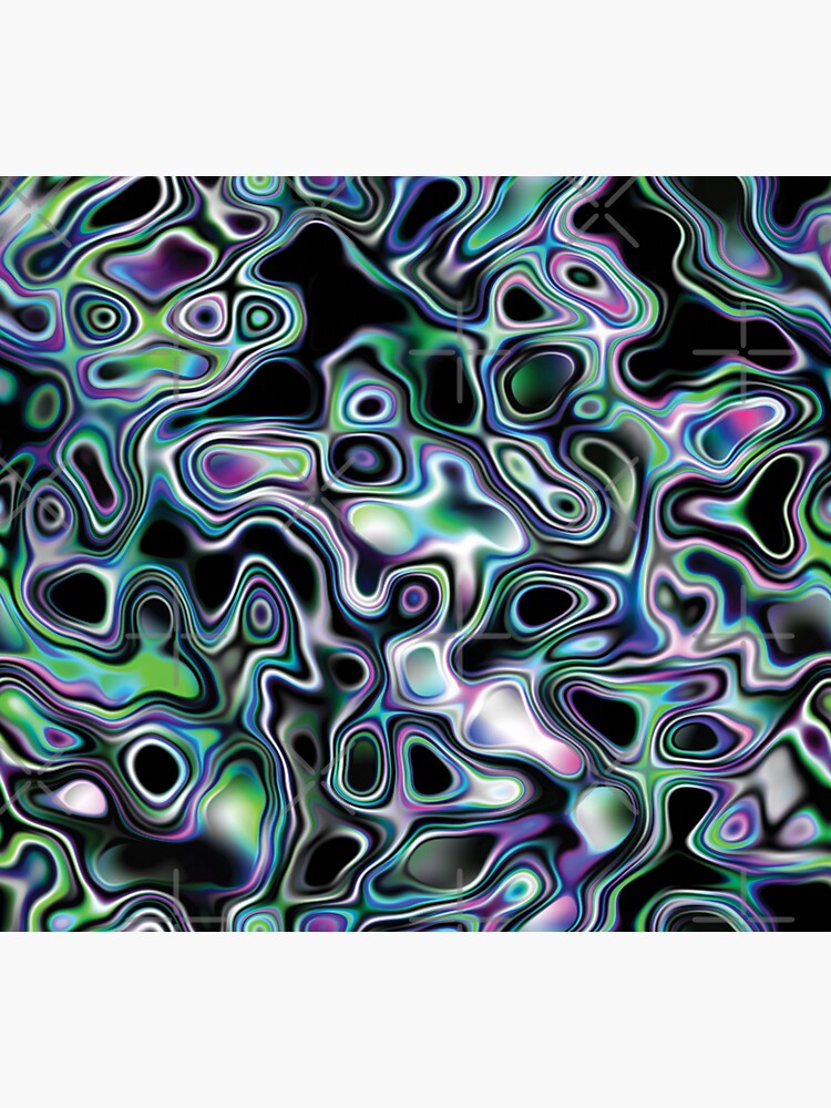 "Iridescent Psychedelic Swirl Trippy" Sticker for Sale by ...