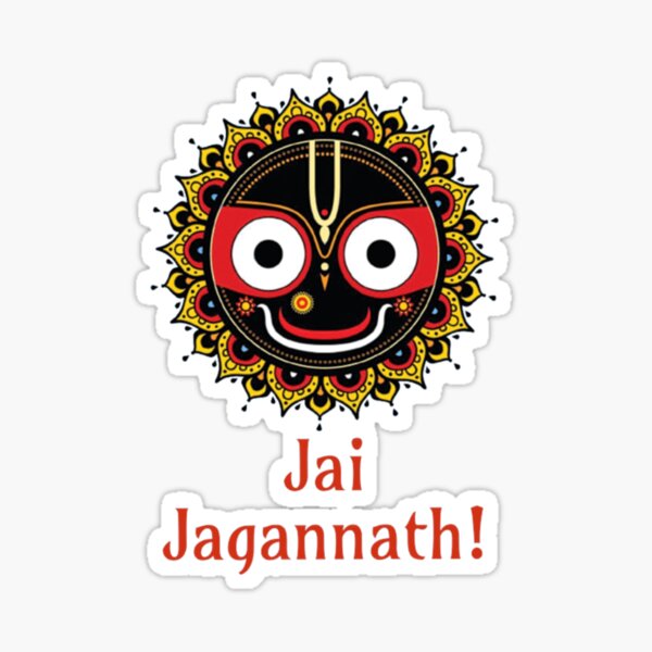 "Jai Jagannath! " Sticker for Sale by JonathanTshirt | Redbubble