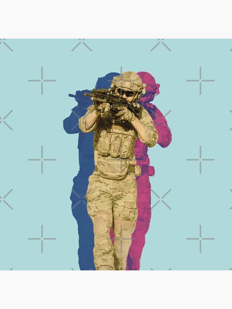 "Army Shooting Pop Art RGB." Poster for Sale by R3EVRN | Redbubble