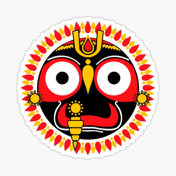 "Jagannath (Lord) " Sticker for Sale by JonathanTshirt | Redbubble