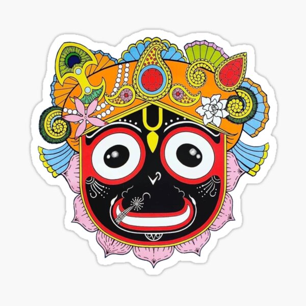 "Jai Jagannath Cute Jagannath " Sticker for Sale by JonathanTshirt ...