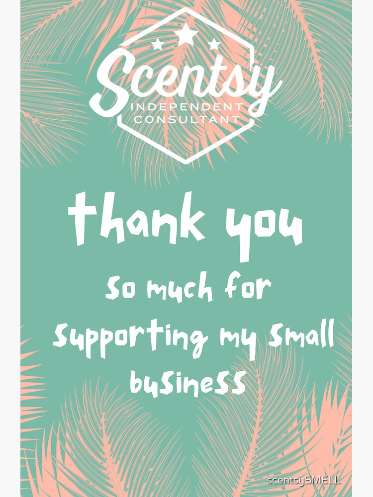 "Scentsy Independent Consultant Sticker, decal thank you sticker ...