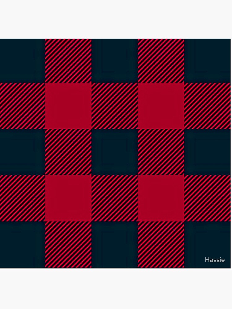 Buffalo Check Plaid Black Red Poster For Sale By Hassie Redbubble