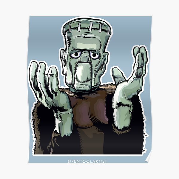 "Hideous Person Terrifying Mad Monster Frankie Classic Music Fans ...