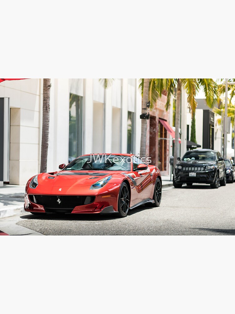 "ferrari F12 TDF" Sticker for Sale by JWKexotics | Redbubble