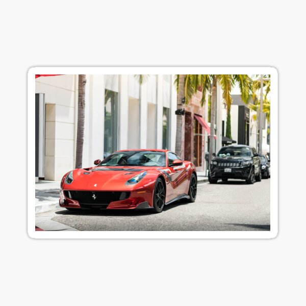 "ferrari F12 TDF" Sticker for Sale by JWKexotics | Redbubble