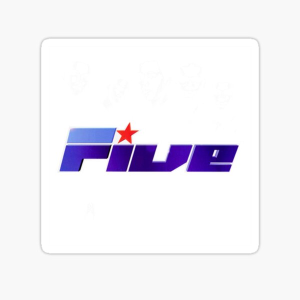 "Five Boy Band " Sticker for Sale by MsMurd321 | Redbubble