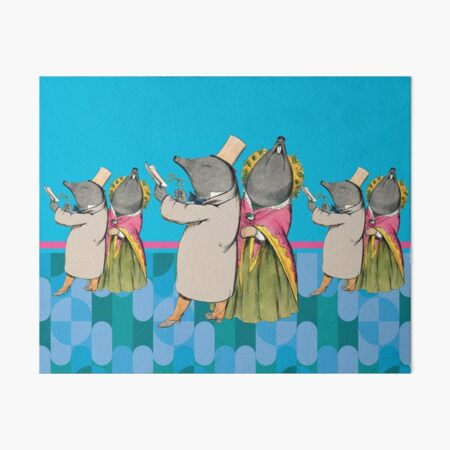 "Once upon a time there was a mole couple, funny fairy tale characters ...