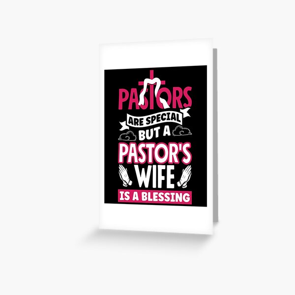 Pastor Appreciation Clergy Preacher Christian Pastors Wife Greeting