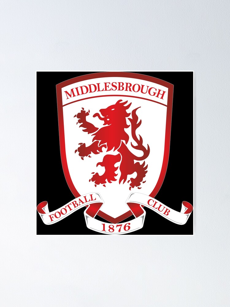 "Middlesborough-logo" Poster for Sale by beforeyougoin | Redbubble