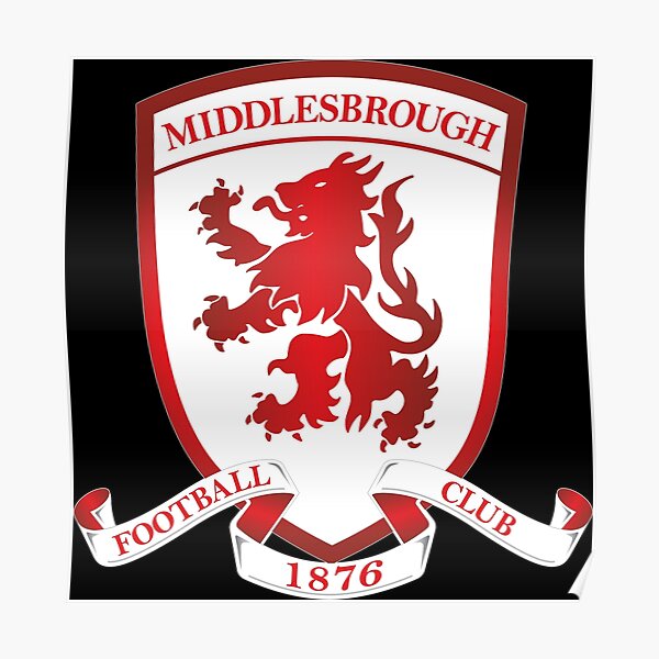 "Middlesborough-logo" Poster for Sale by beforeyougoin | Redbubble