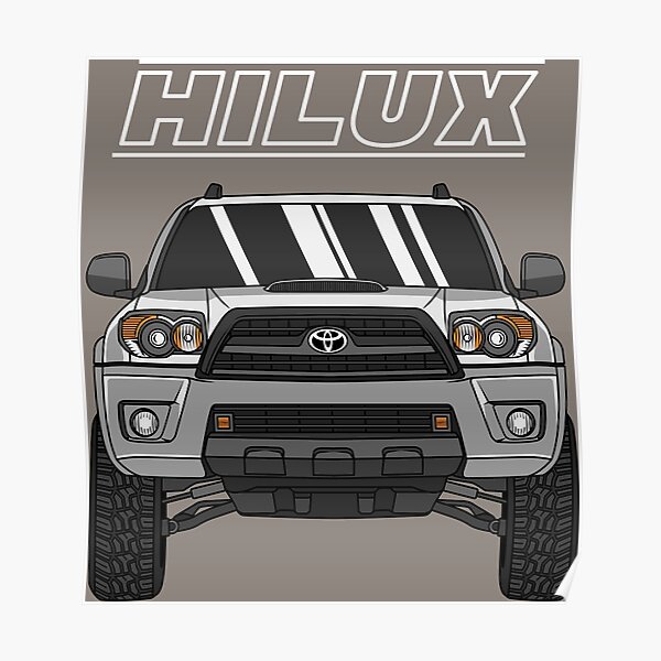 "Toyota Hilux 4x4" Poster for Sale by Joshirosung | Redbubble