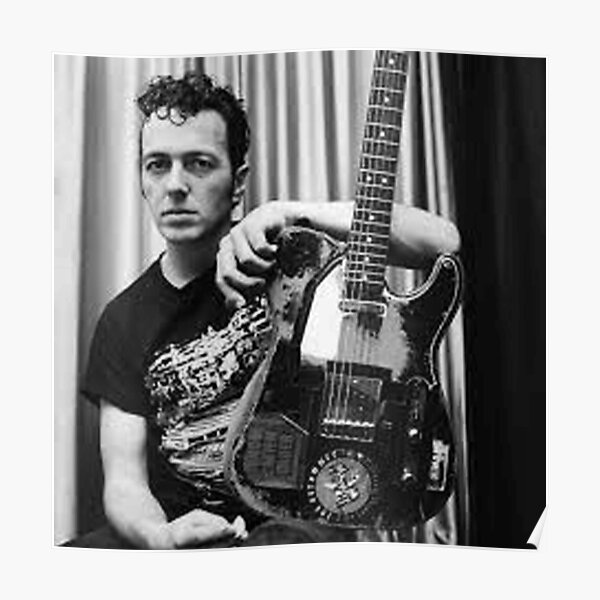 "joe strummer guitar" Poster for Sale by MarjoriTrost | Redbubble