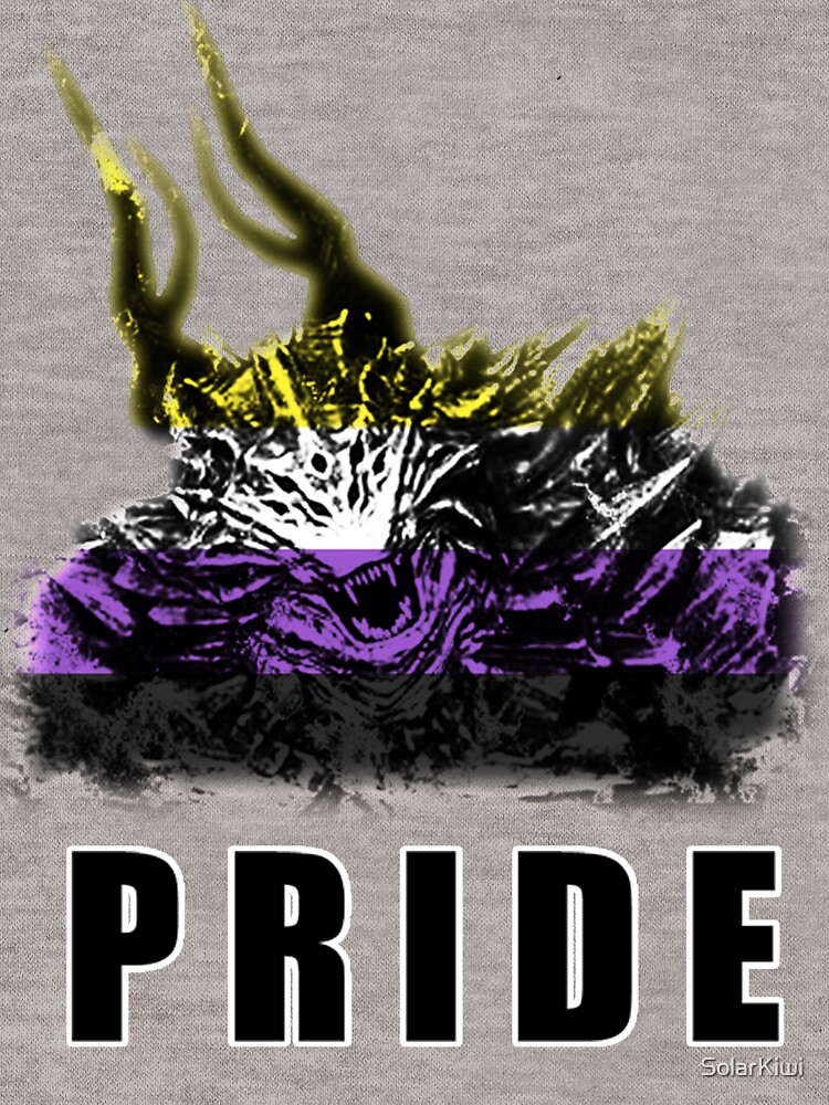 "Nonbinary Pride Demon" Lightweight Hoodie by SolarKiwi | Redbubble