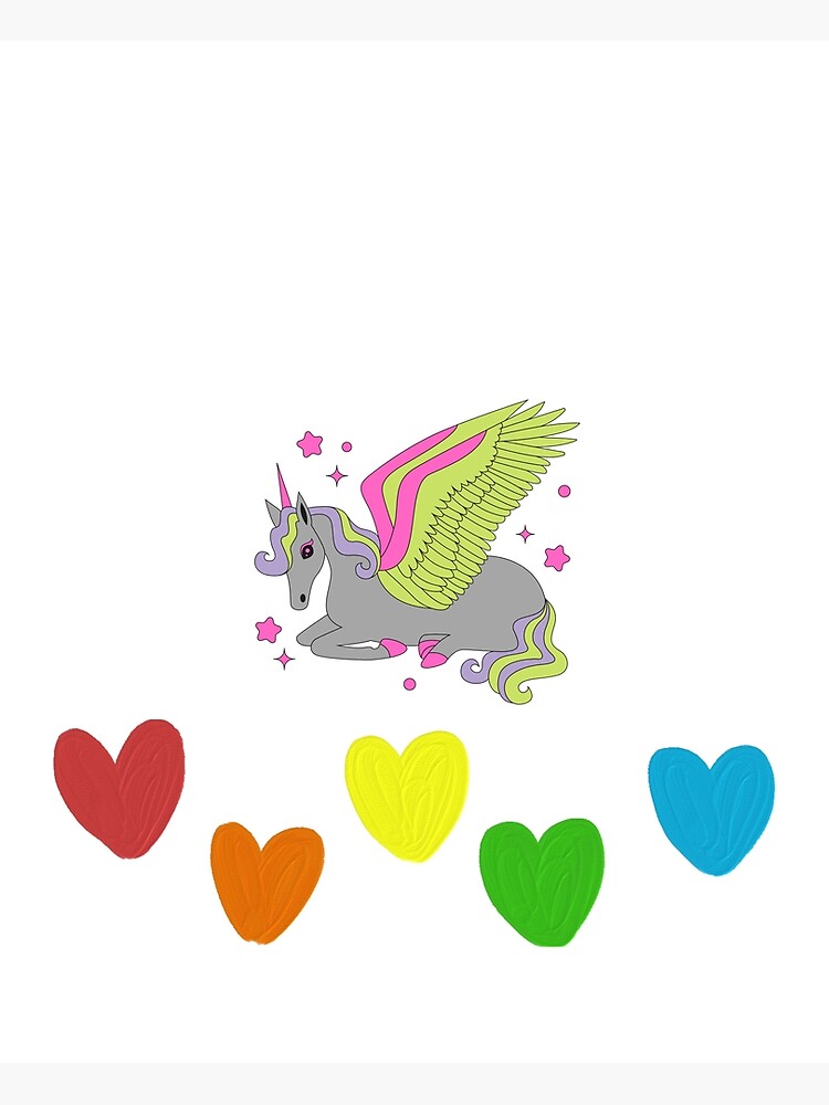 "Heart,unicorn,color,combination" Poster for Sale by Iustina-Shop ...