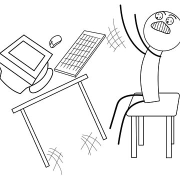 "Table Flip Angry Rage Quit Desk flip Mad Angry Meme guy" iPad Case ...