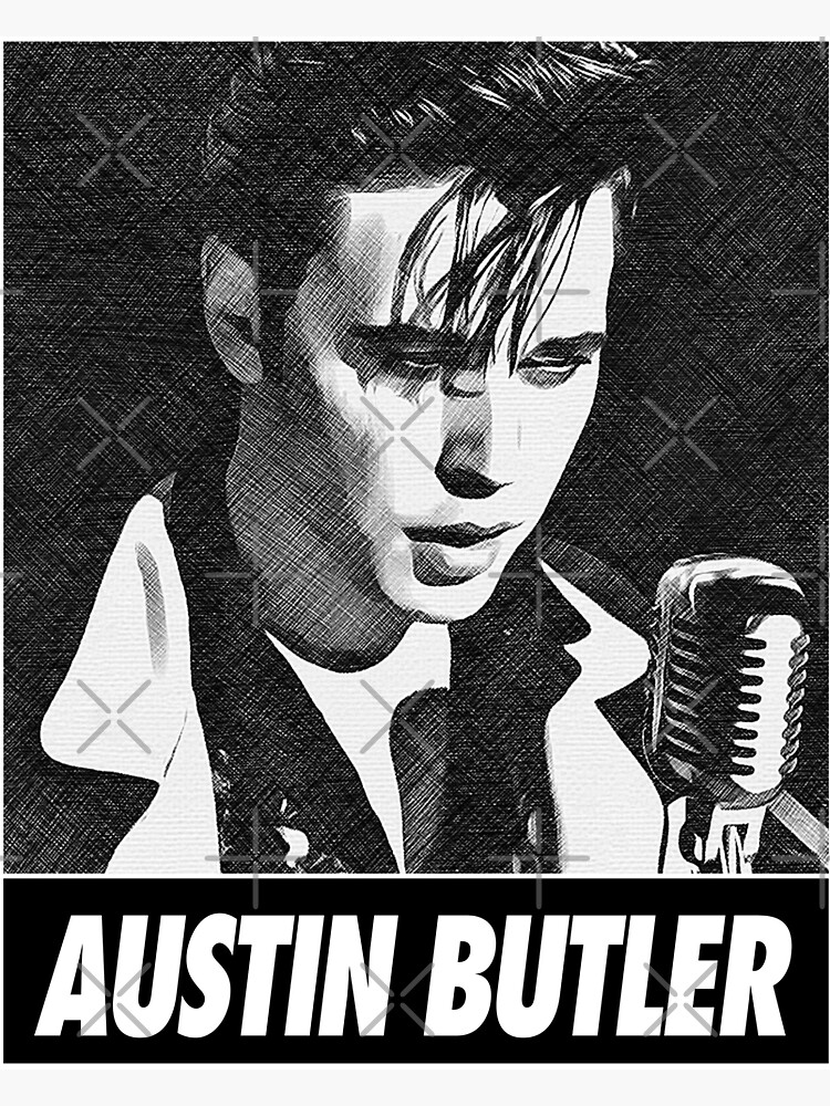 "Austin Butler | Elvis v3" Sticker for Sale by Grafik0 | Redbubble