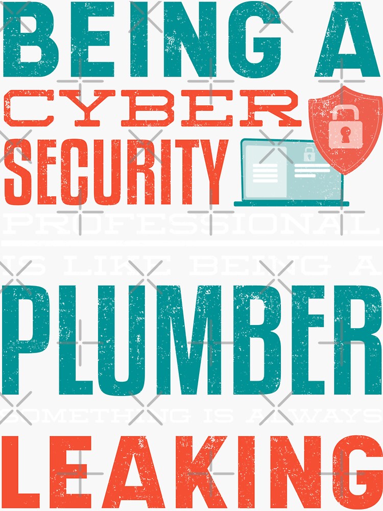 "Cyber Security Professional Expert Ethical Hacker Joke" Sticker for ...