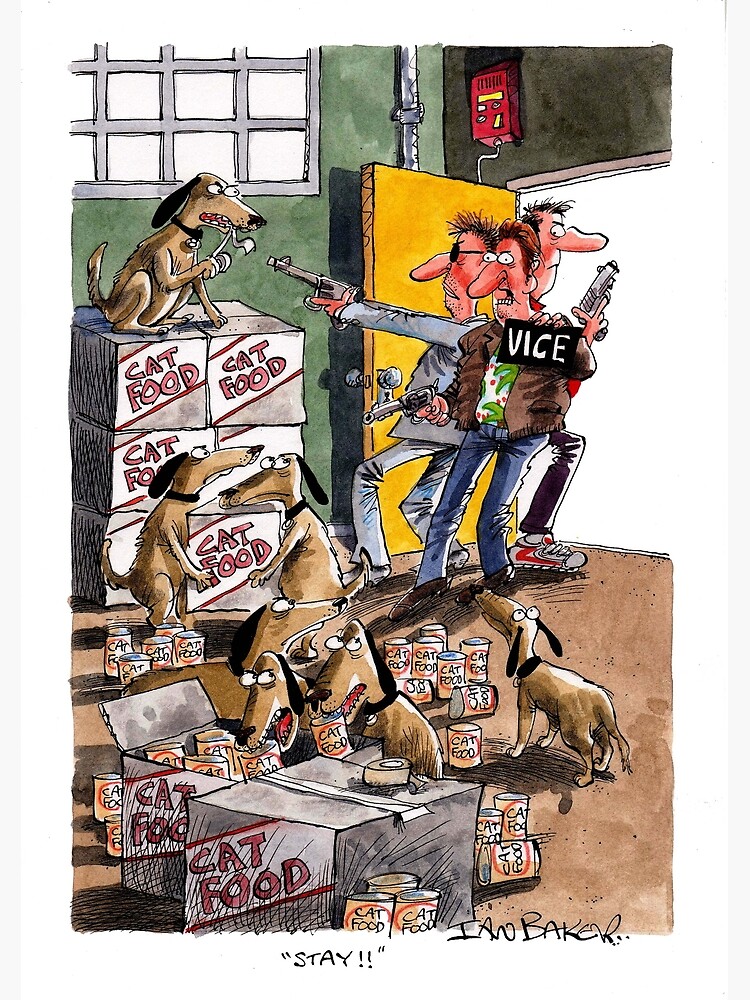 "Bad Dogs!" Poster for Sale by IanBakerToons | Redbubble