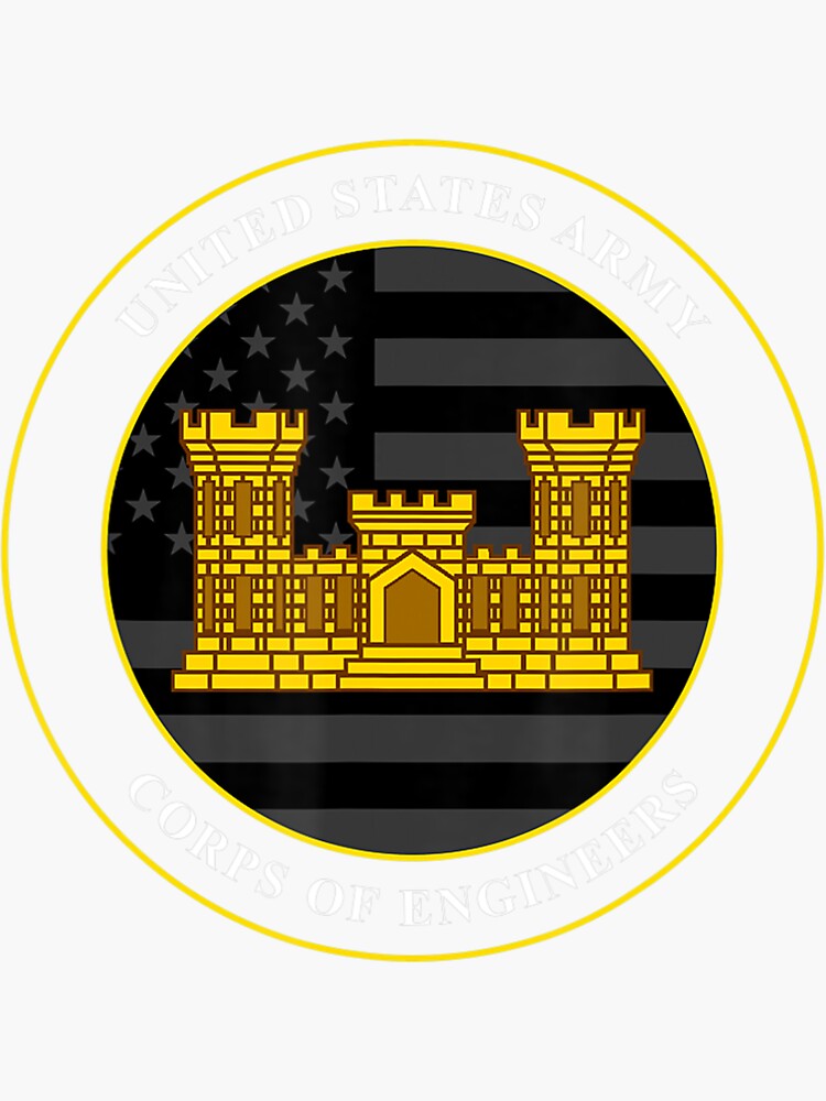 "Army Corps Of Engineers Usace" Sticker for Sale by BongBongr | Redbubble