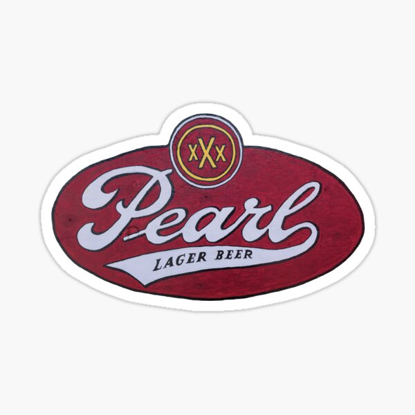 "Engaging Pearl Lager Beer Design" Sticker for Sale by gayuniaar ...