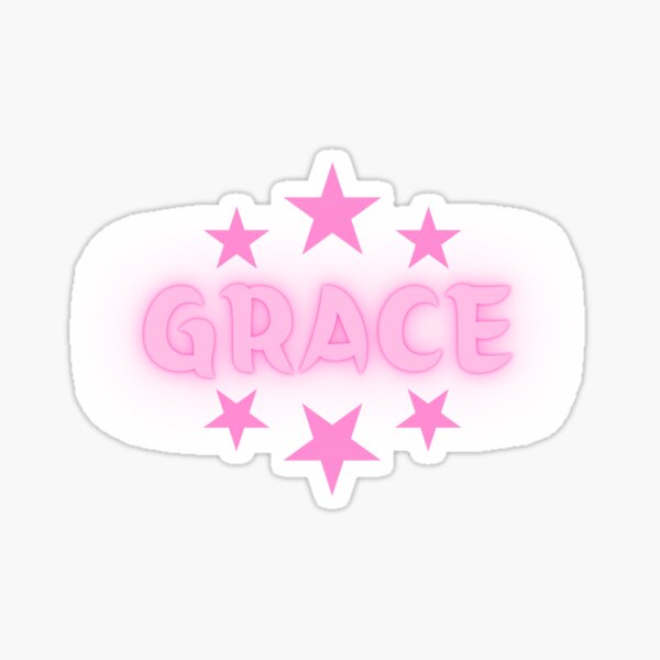 "Lovely Girl Named Grace" Sticker for Sale by PatternsUp | Redbubble