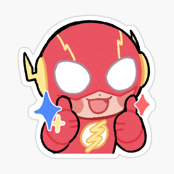 "flash sticker" Sticker for Sale by firepotato | Redbubble