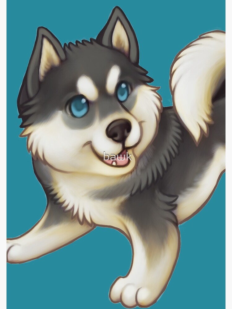 Cuaderno de espiral «Chibi Husky» de bawk | Redbubble