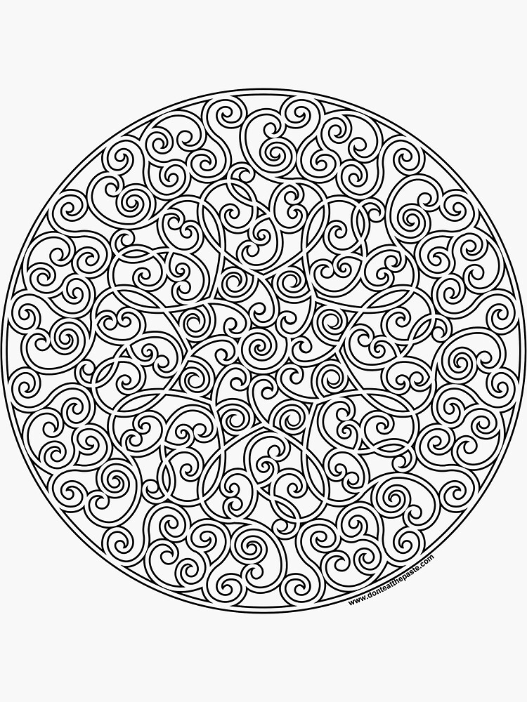 "Pretty Mandala art" Sticker by Jaager | Redbubble