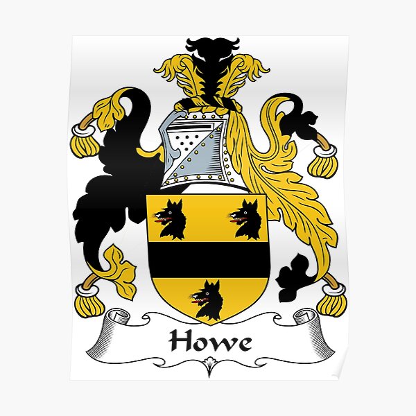 "Howe" Poster for Sale by HaroldHeraldry | Redbubble