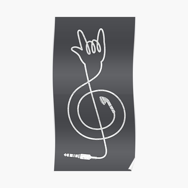 "Rock Music Unplugged" Poster for Sale by freeagent08 | Redbubble
