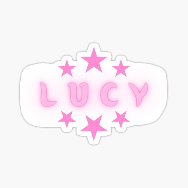 "Lovely Girl Named Lucy" Sticker for Sale by PatternsUp | Redbubble