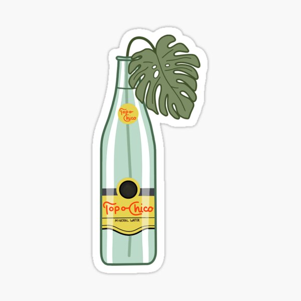 "Monstera Topo Chico" Sticker for Sale by EthelDerryberry | Redbubble