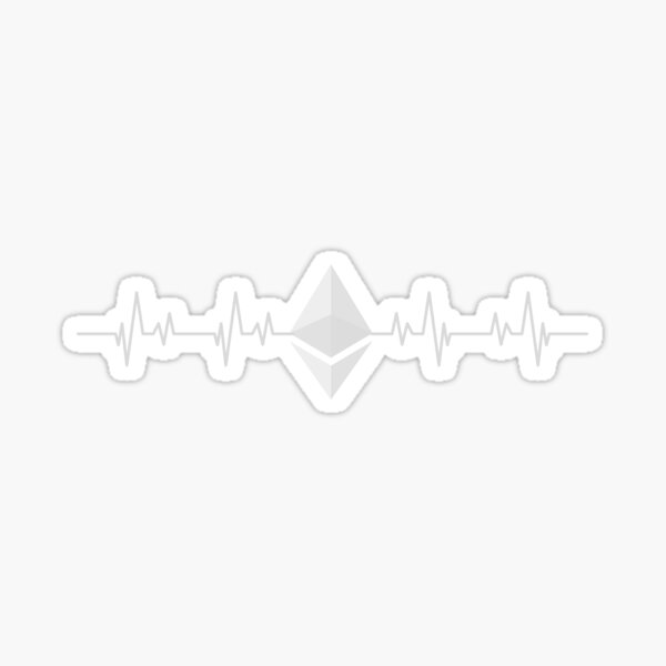 "Ethereum pulse" Sticker for Sale by TheMaryBee | Redbubble