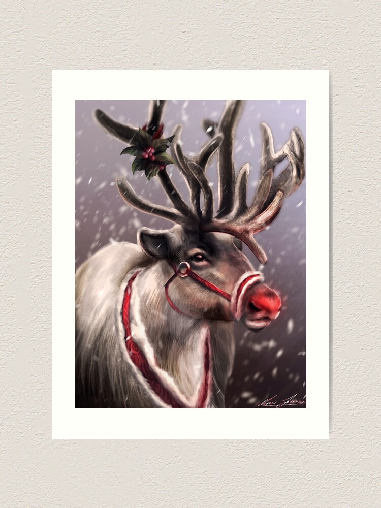"Rudolph" Art Print for Sale by lukefitzsimons | Redbubble